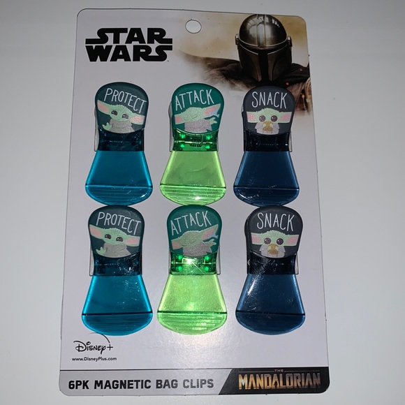 Disney | Kitchen | Disney Star Wars The Mandalorian Magnetic Chip Bag ...